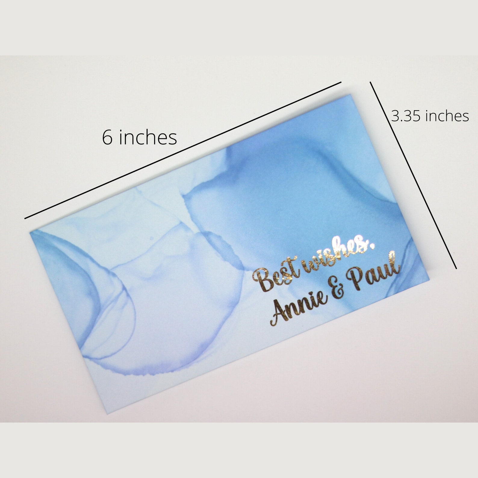Custom Light Blue Foil Money Envelopes Foil Cash Envelopes - Etsy