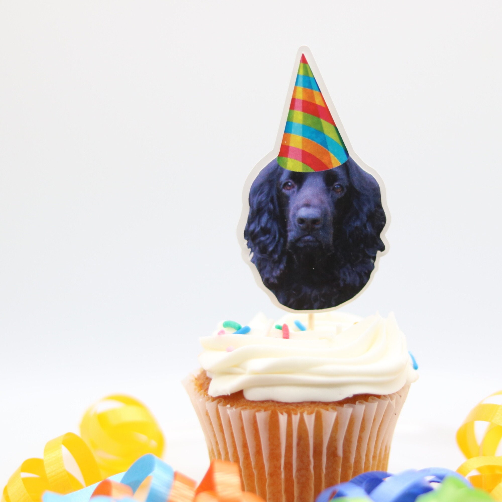 Custom Dog Cupcake Toppers, Personalized Pet Topper, Personalize Dog ...