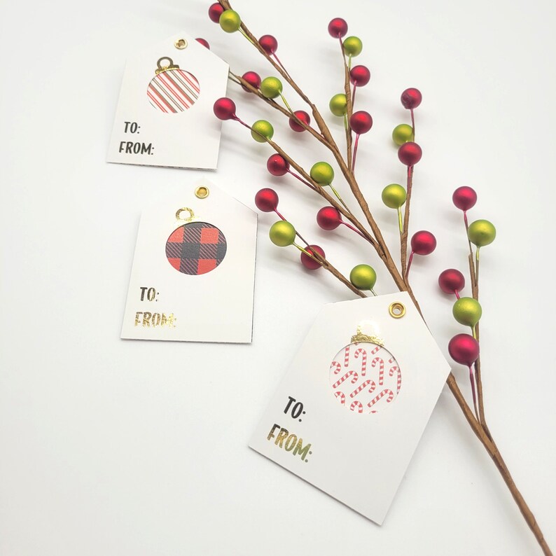 Gold Ornament Christmas Gift Tags, Cute Christmas Tags, Funny Christmas ...