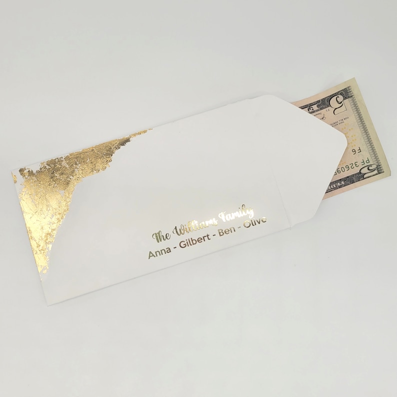 Custom Foil Money Envelopes, Foil Cash Envelopes, Money Holder, Money ...