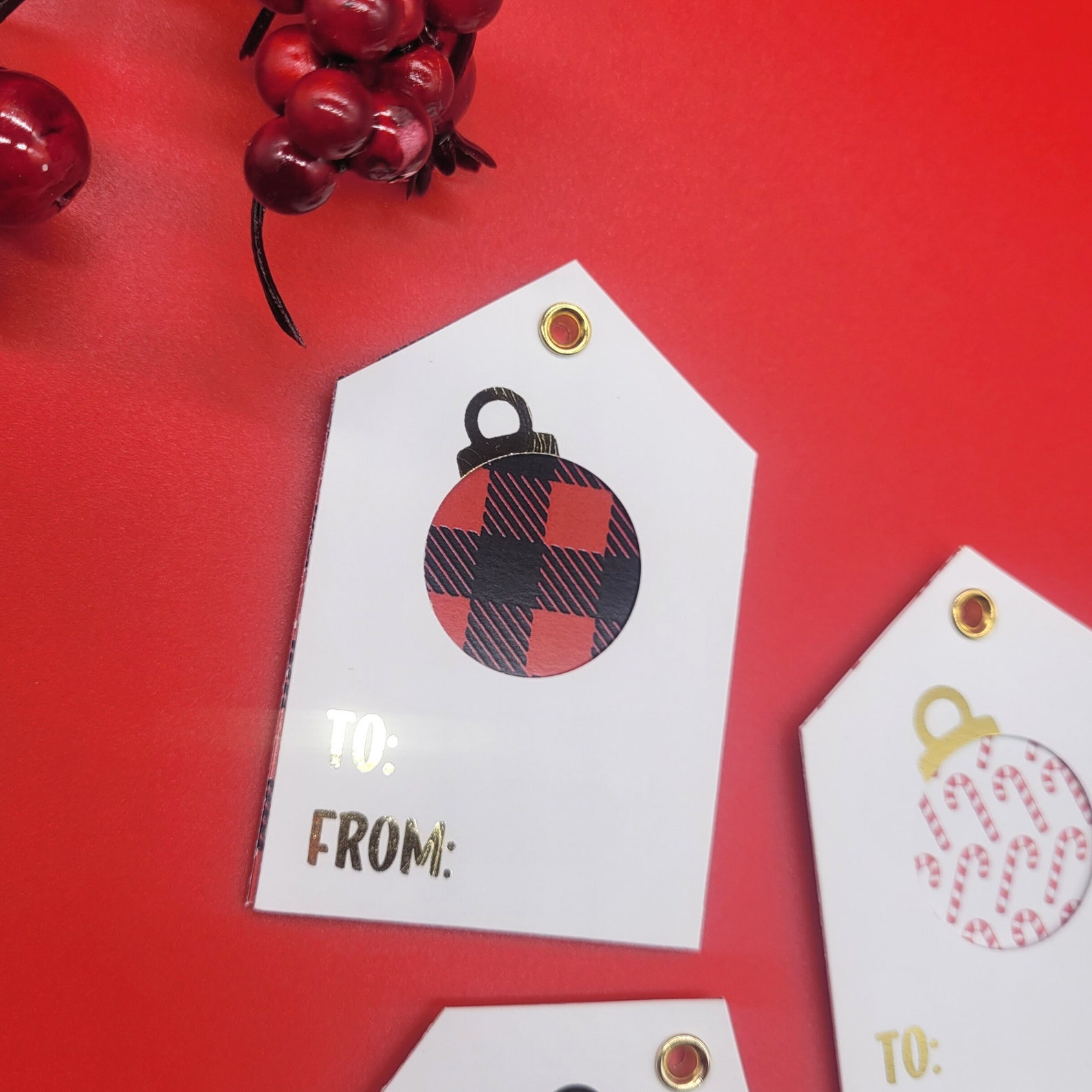 Gold Ornament Christmas Gift Tags, Cute Christmas Tags, Funny Christmas ...