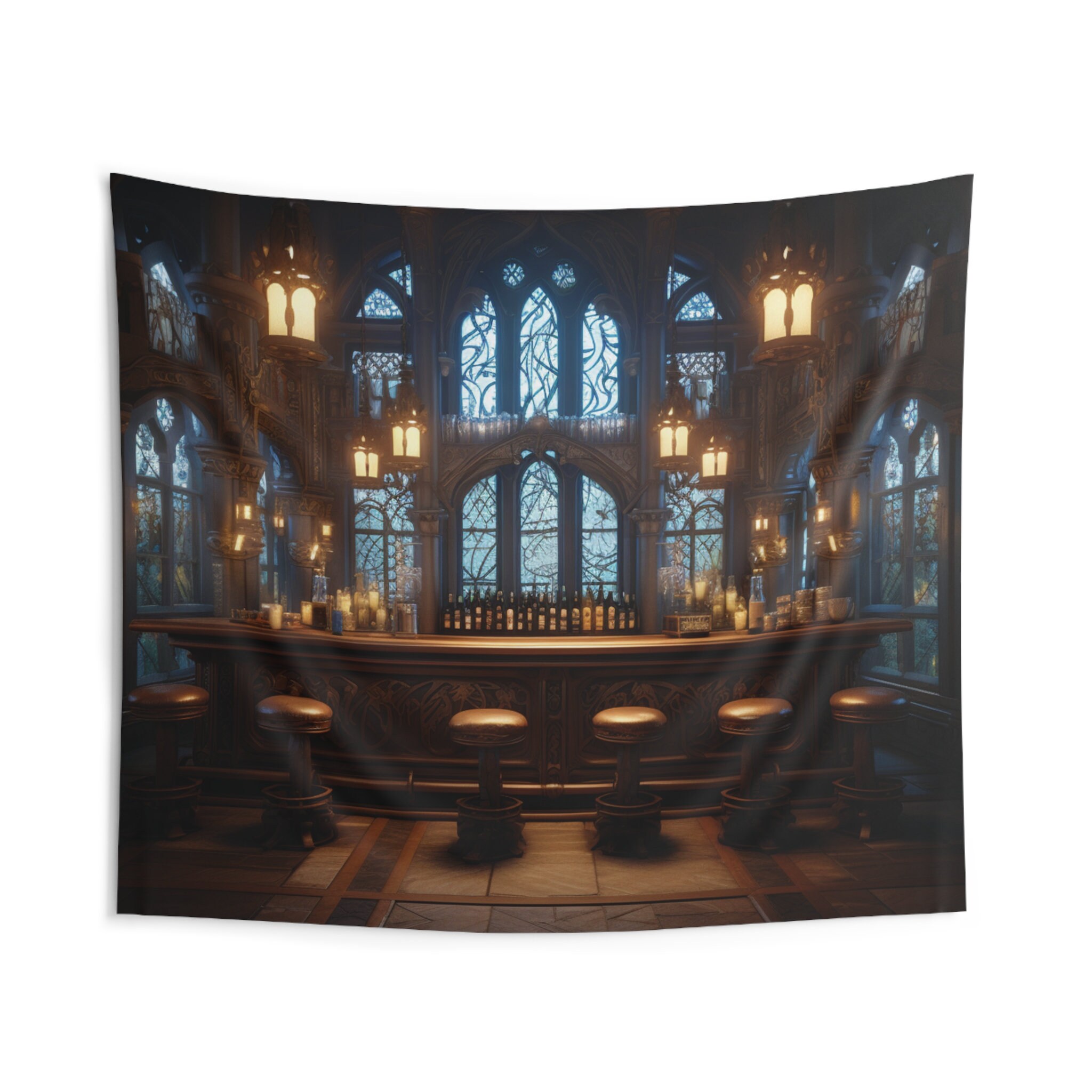 Immersive Tavern, Bar Wall Tapestries Elven - Etsy