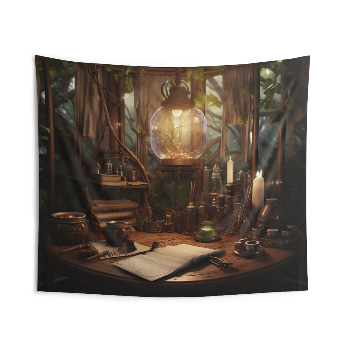 Alchemist Tavern Tapestry | Fantasy Alchemy Bar Wall Art | Dnd Potion ...