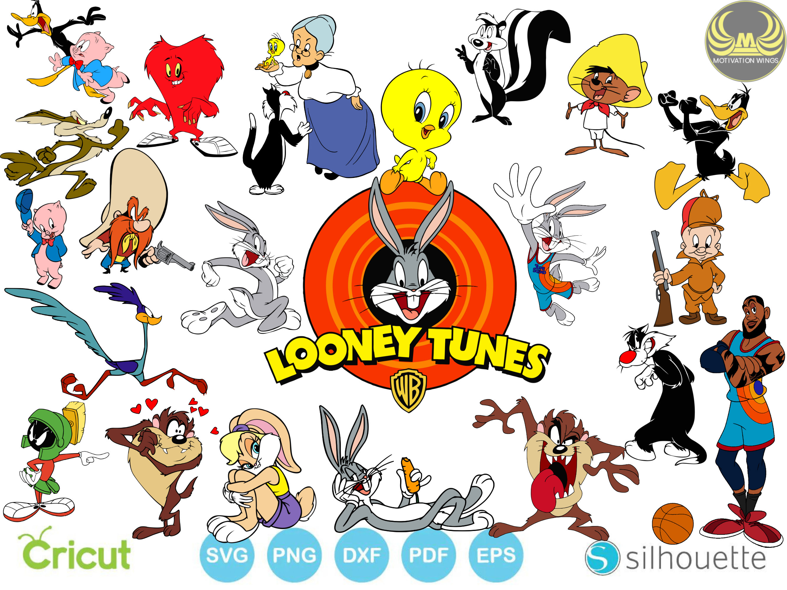 Looney Tunes SVG Bundle Looney Tunes Birthday SVG Looney - Etsy UK