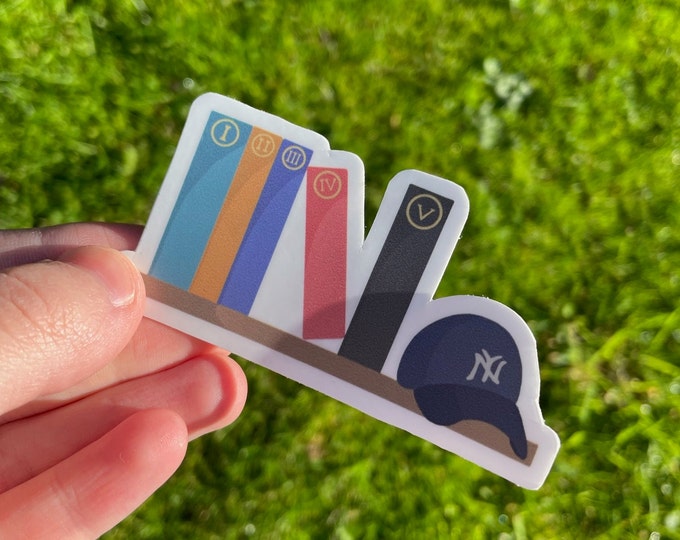 Percy Jackson Bookshelf Sticker With Annabeths Cap Pjo, Hoo, Toa Decor ...