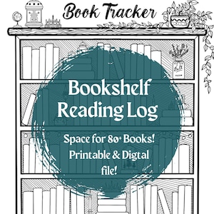 Digital & Printable Reading Log/book Tracker DIGITAL FILES ONLY - Etsy