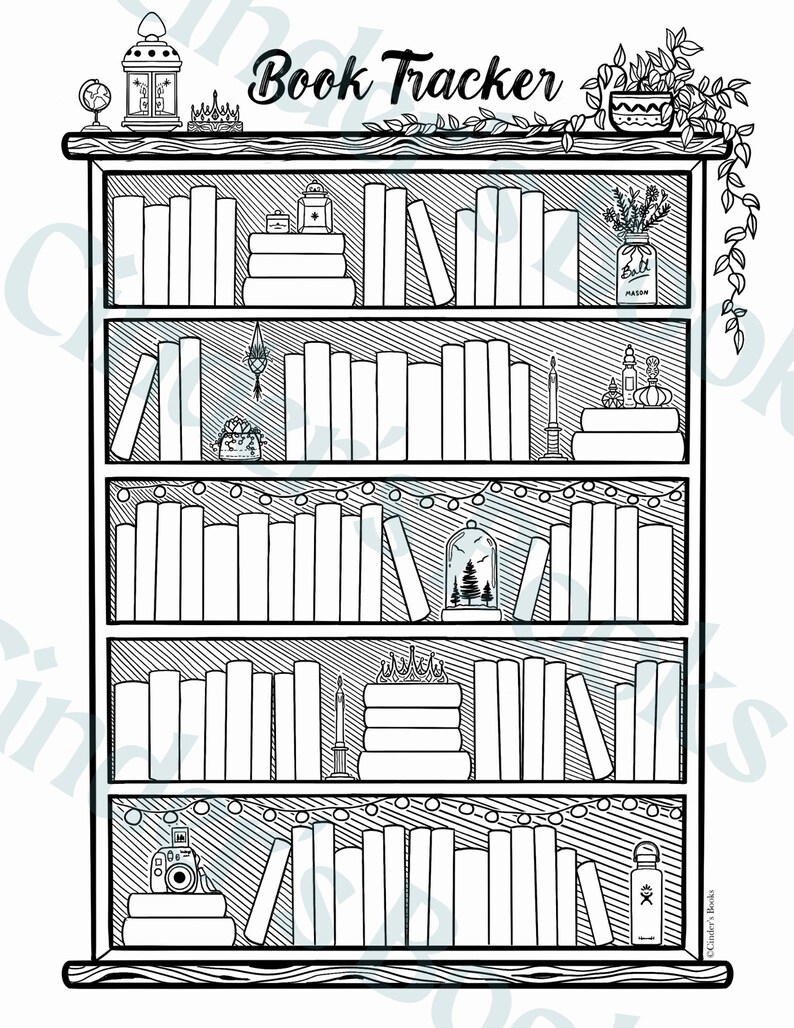 Digital & Printable Reading Log/book Tracker DIGITAL FILES ONLY - Etsy