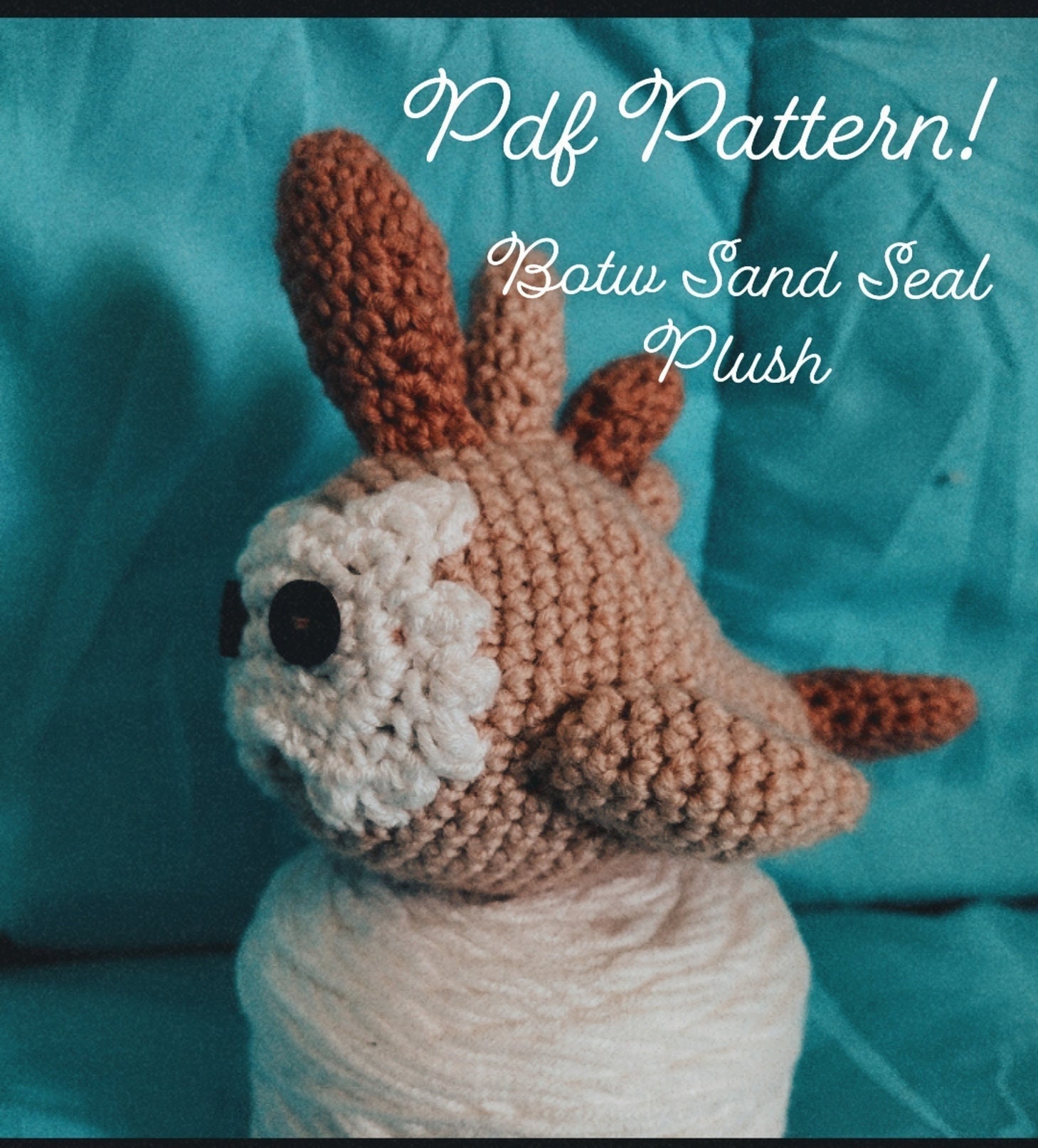 BOTW Sand Seal Plush Crochet Pattern - Etsy