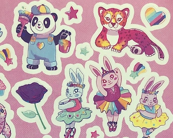 Magical Sea Turtle Lisa Frank Style Kiss Cut Sticker - Etsy