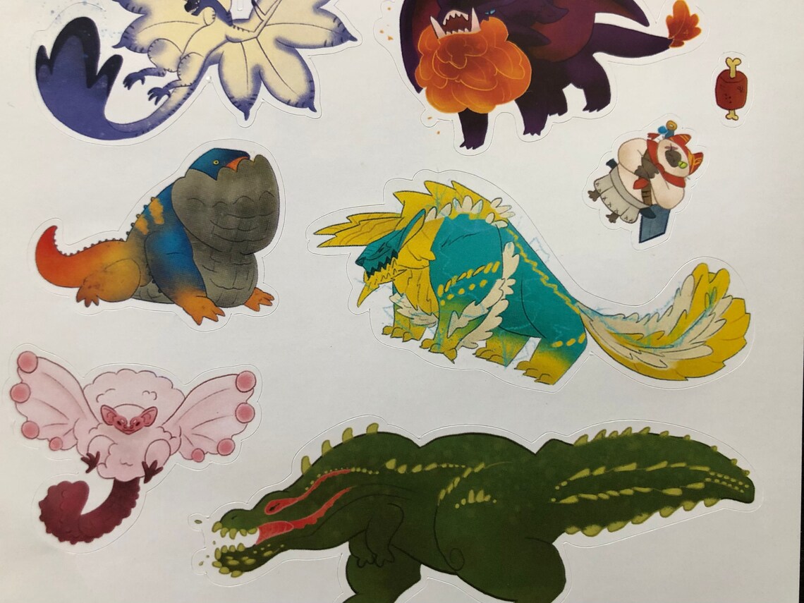 Monster Hunter Stickers - Etsy