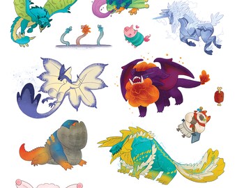 Monster Hunter World Stickers - Etsy