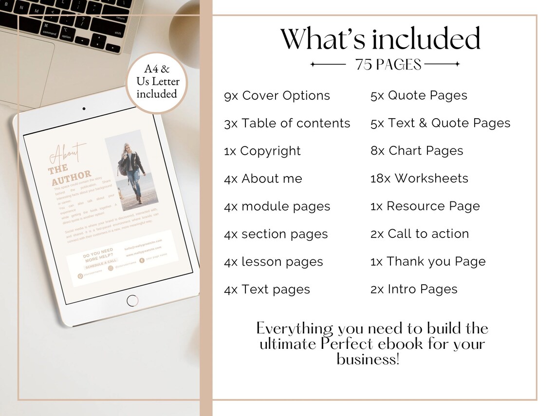 Ebook Template Canva Business Workbook Handbook Template Ebook Course ...