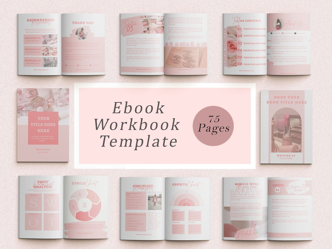 Ebook and Workbook Templates | Ebook Canva Template | Coaching Ebook ...