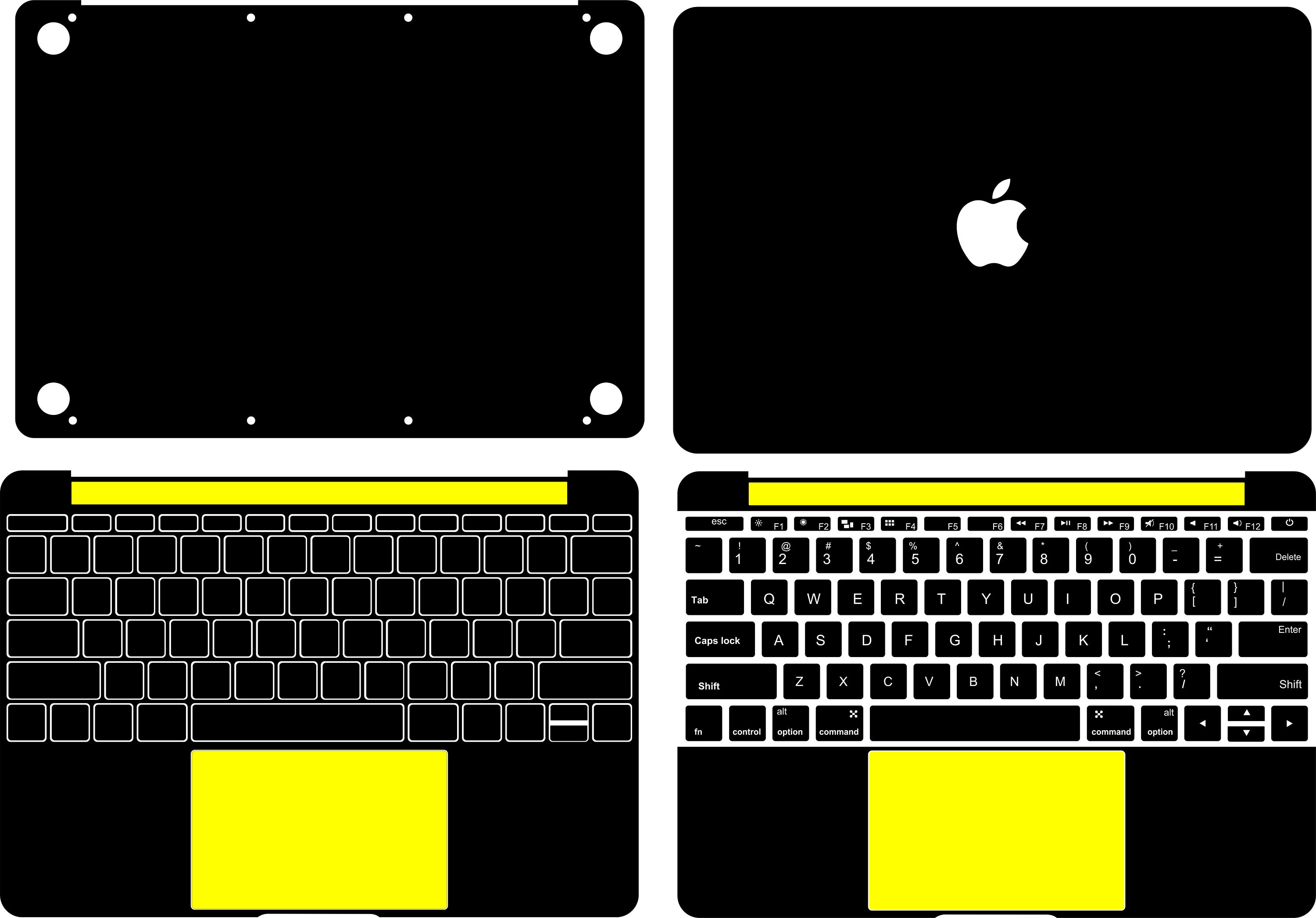 All Versions of MacBook Since Its Inception Until Now Vector Cut File ...