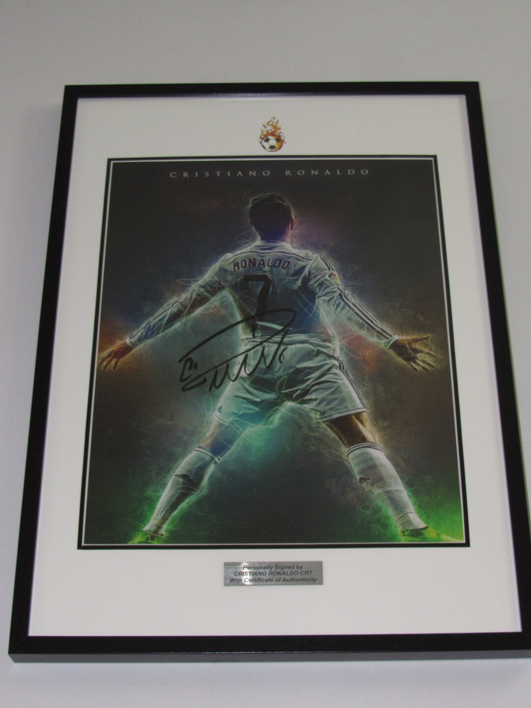Cristiano Ronaldo Signed Autograph CR7 Real Madrid UEFA. - Etsy