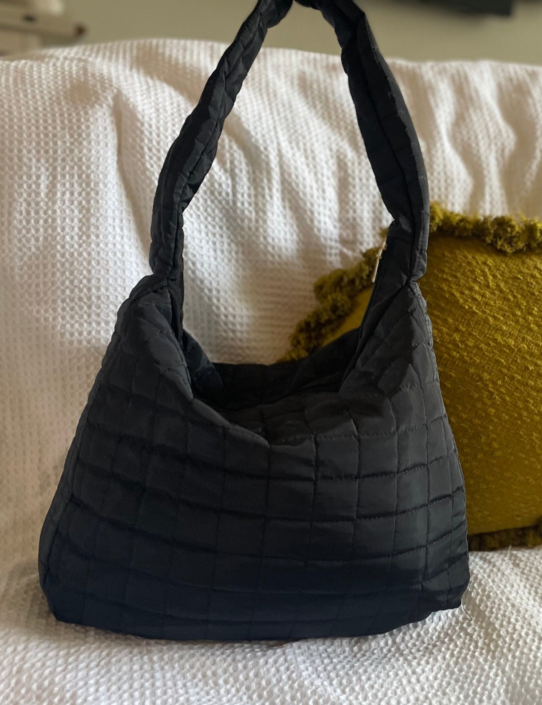 Large Quilted Shoulder Bag / Puffer Bag / Quilted Carry on / PERFECT to ...