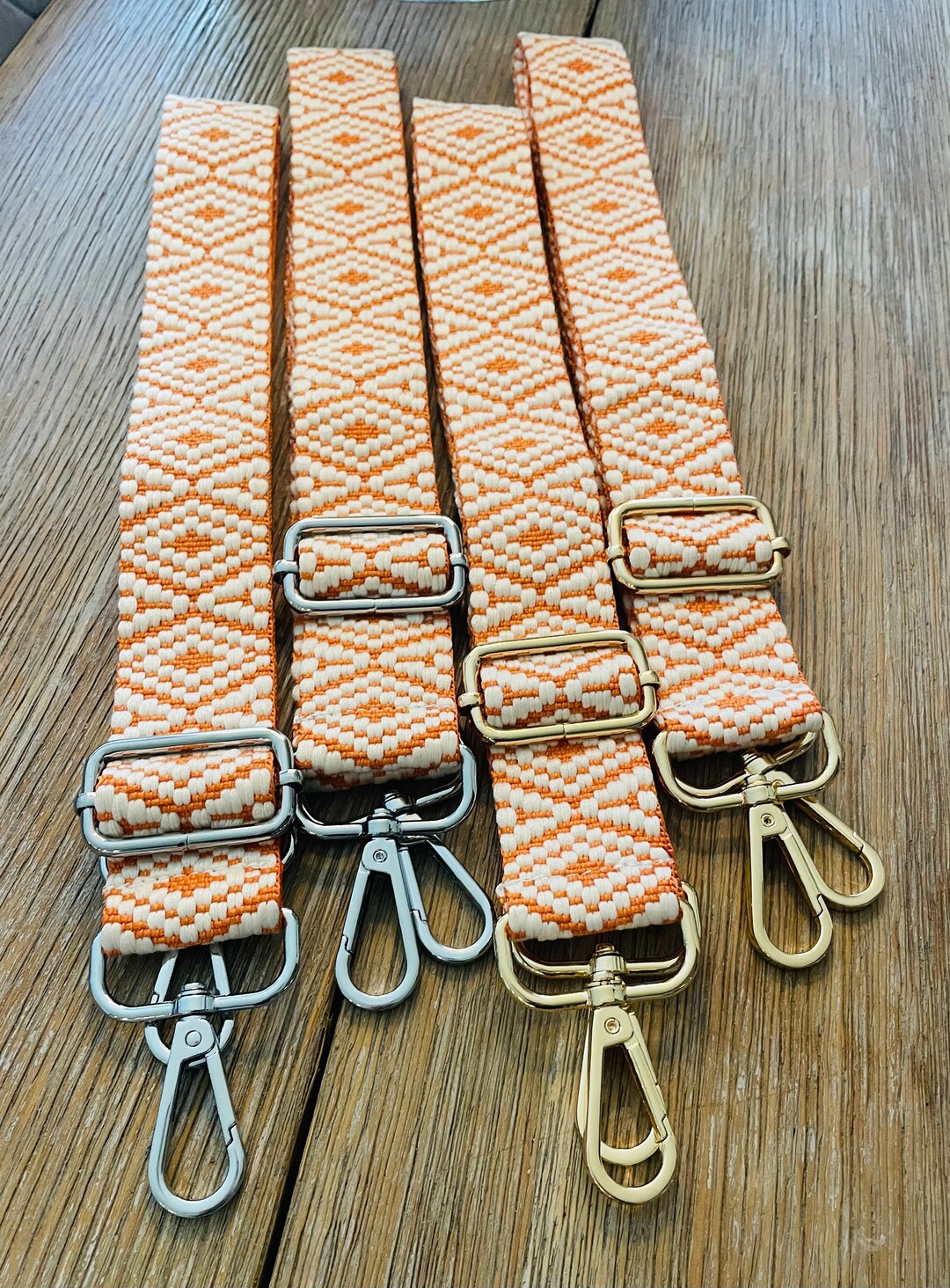 Orange and White Purse Strap / Game Day Purse Strap / Game Day Bag ...