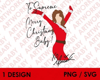Mariah Carey Christmas Cartoon Svg - Etsy