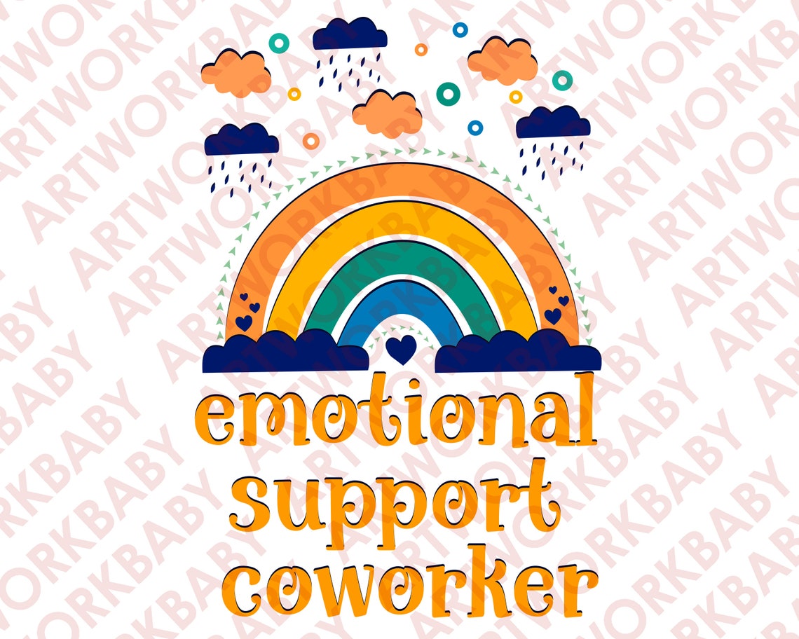 Emotional Support Coworker Svg Digital Download, Emotional Support ...