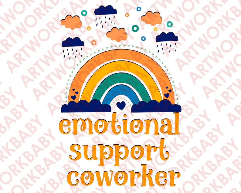 Emotional Support Coworker Svg Digital Download, Emotional Support ...