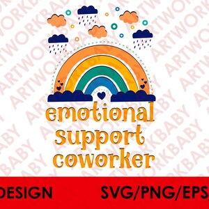 Emotional Support Coworker Svg Digital Download, Emotional Support ...