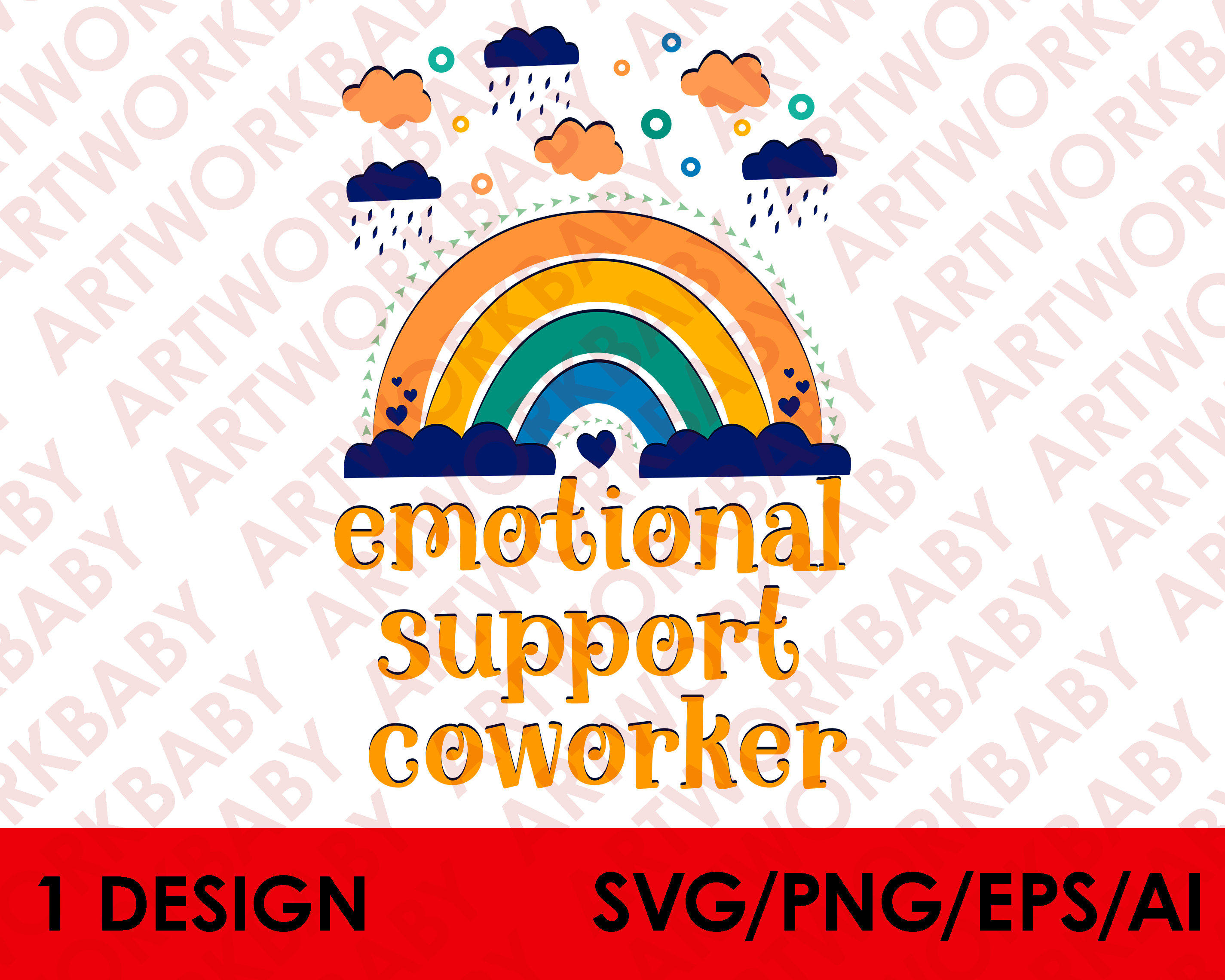 Emotional Support Coworker Svg Digital Download, Emotional Support ...