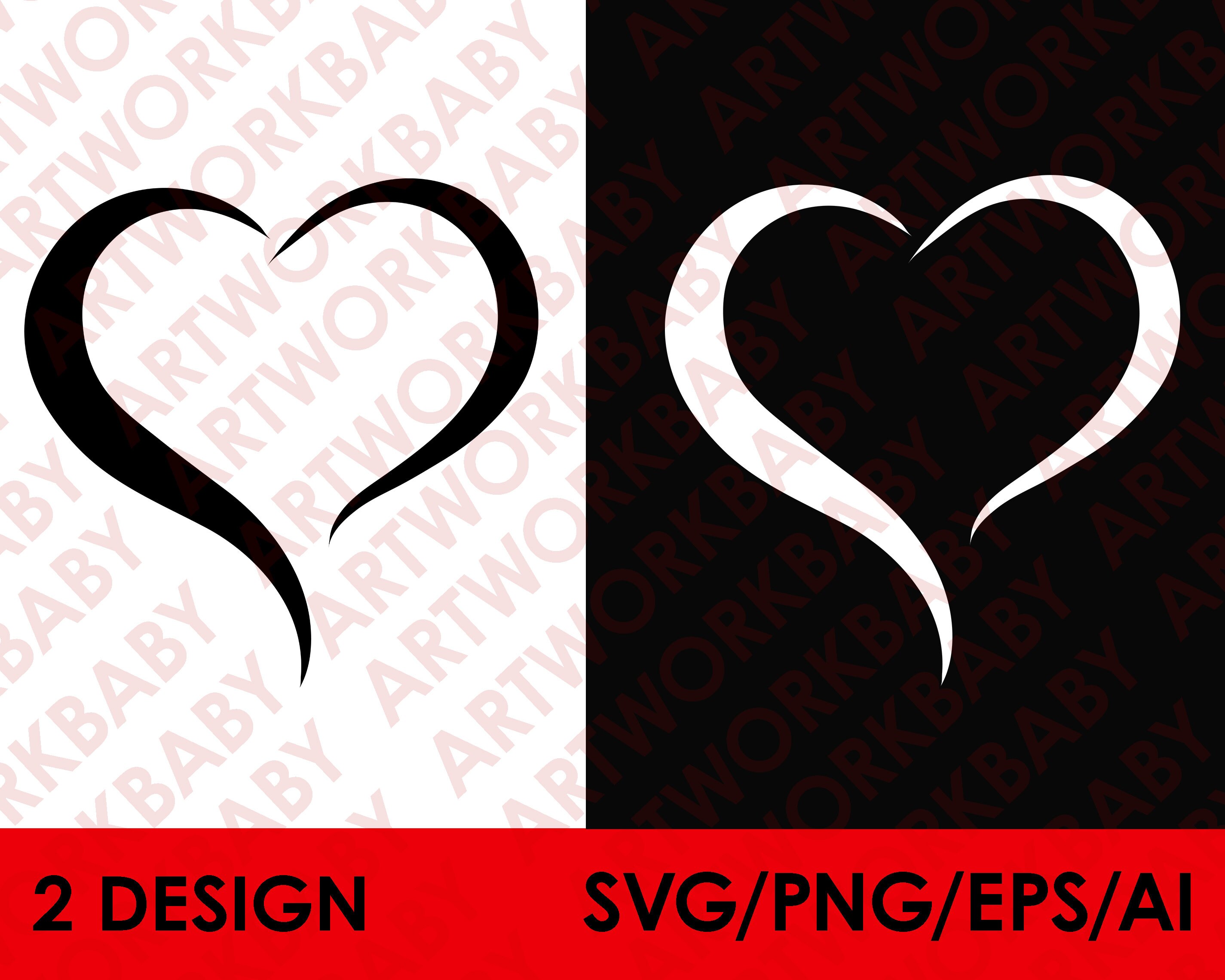 Open Heart Svg Digital Download, Open Heart Png Sublimation Design ...
