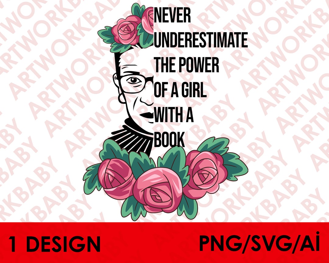 Ruth Bader Ginsburg Svg Digital Download, Ruth Bader Ginsburg Png ...