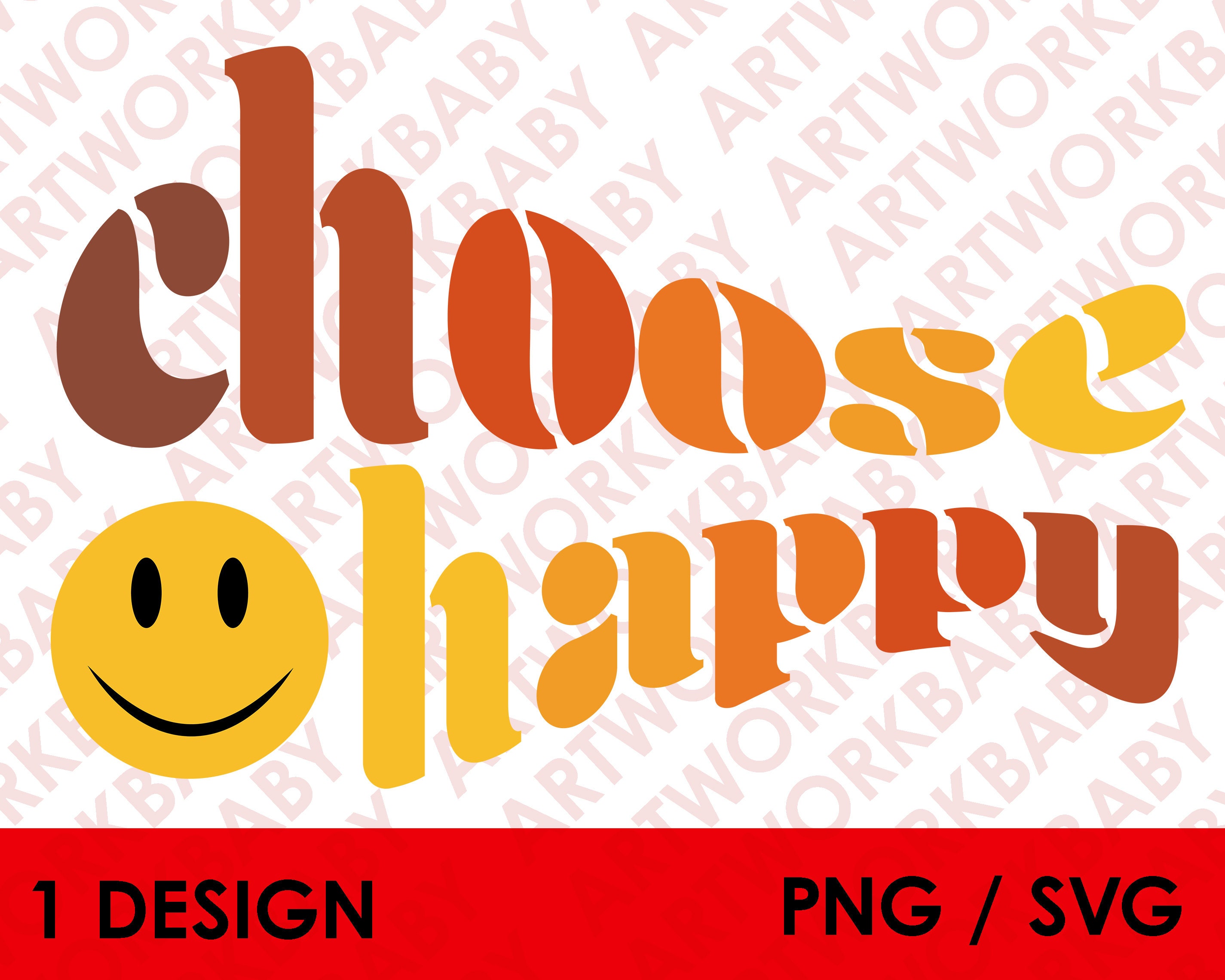 Choose Happy Smiley Face Svg Digital Download, Choose Happy Smiley Face ...