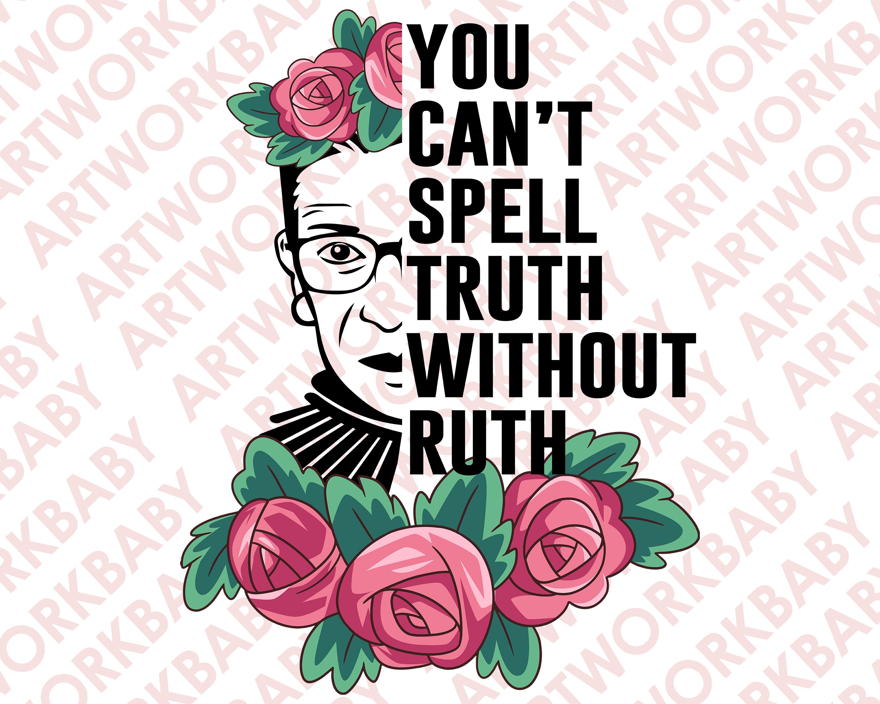 Ruth Bader Ginsburg Svg Digital Download, Ruth Bader Ginsburg Png ...