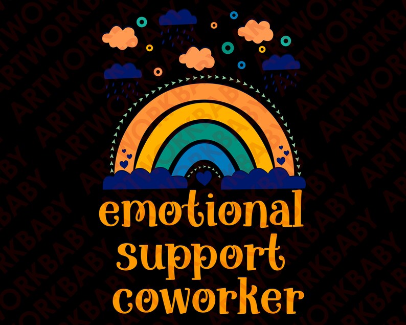 Emotional Support Coworker Svg Digital Download, Emotional Support ...