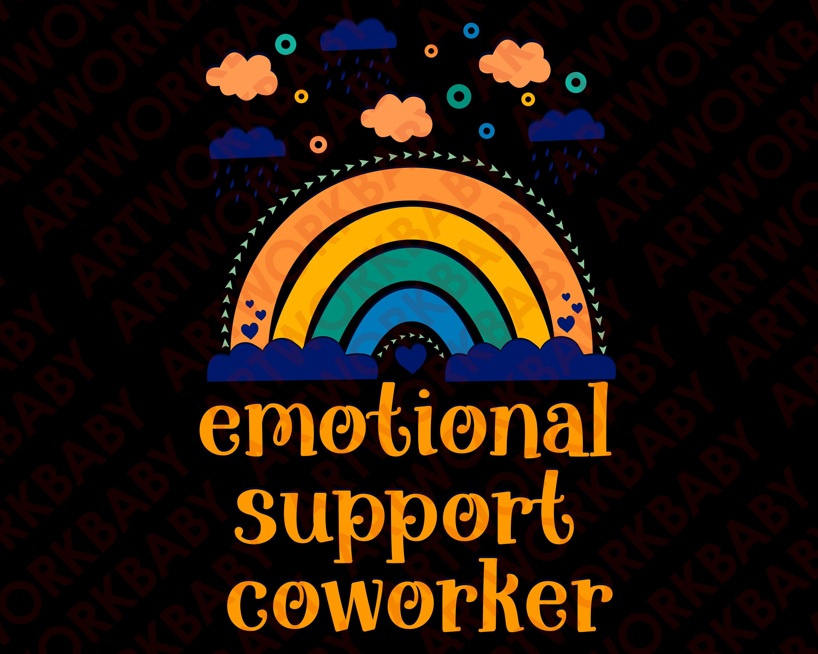 Emotional Support Coworker Svg Digital Download, Emotional Support ...