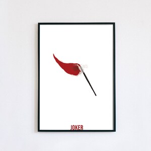 JOKER Minimalist Poster, Minimalist Wall Art, Wall Decor Movie Poster ...