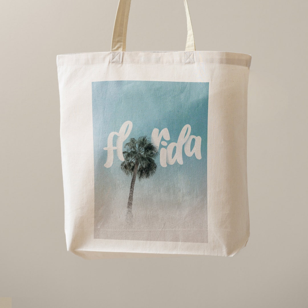 Beach Bag - Florida Tote - Digital Download Tote Bag - Easy DIY Canvas ...