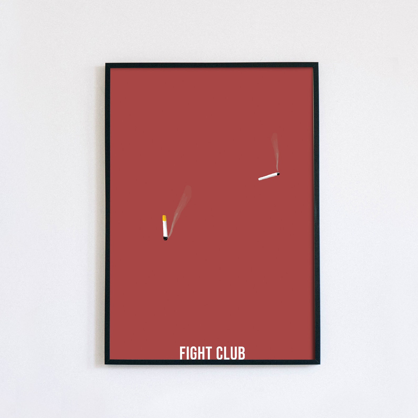 Minimalist Wall Art, Fight Club Minimalist Poster, Wall Decor Movie ...