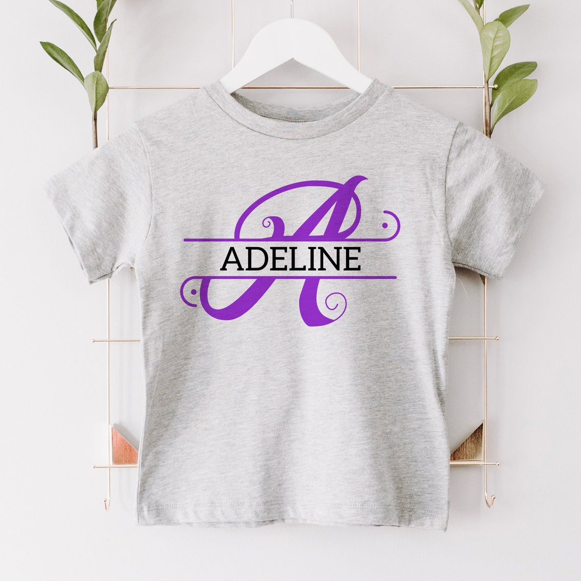 Split Alphabet SVG PNG Split Monogram Frame Alphabet - Etsy