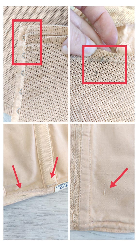 Authentic Italian 1950s longline corset bullet bra in… - Gem