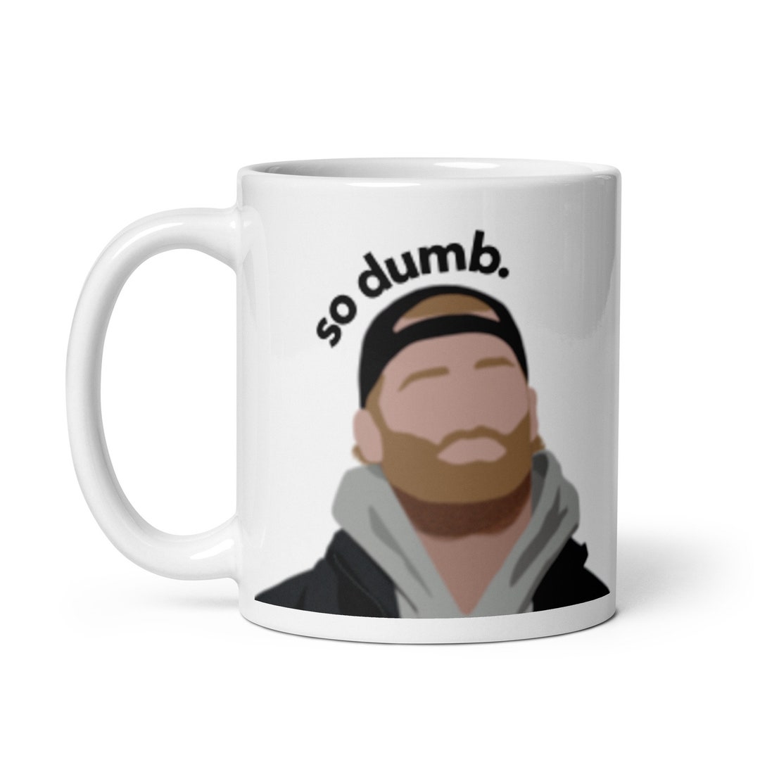 So Dumb White Glossy Mug - Etsy