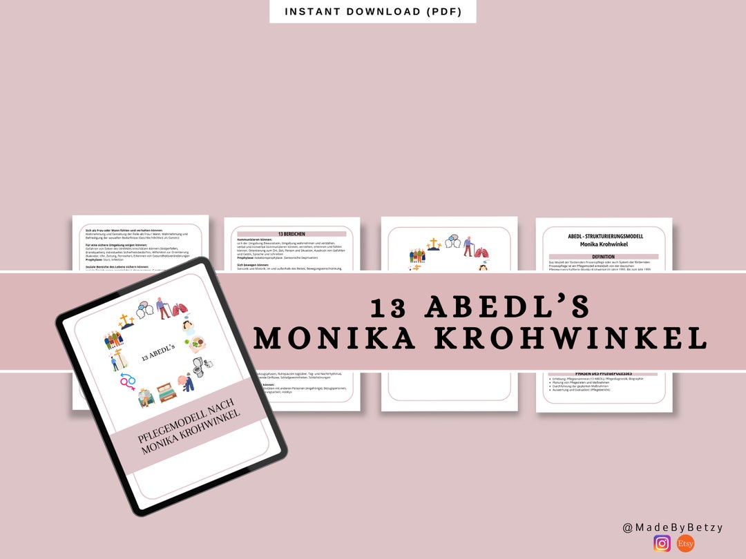 ABEDL Monika Krohwinkel Lernzettel Pflegeausbildung | Zusammenfassung ...