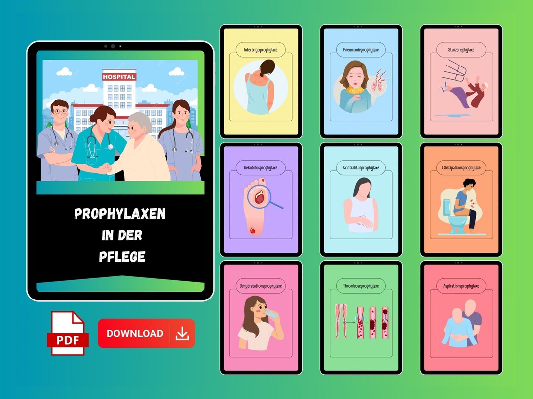 Prophylaxen Lernzettel Pflegeausbildung Zusammenfassung Medizin - Etsy.de