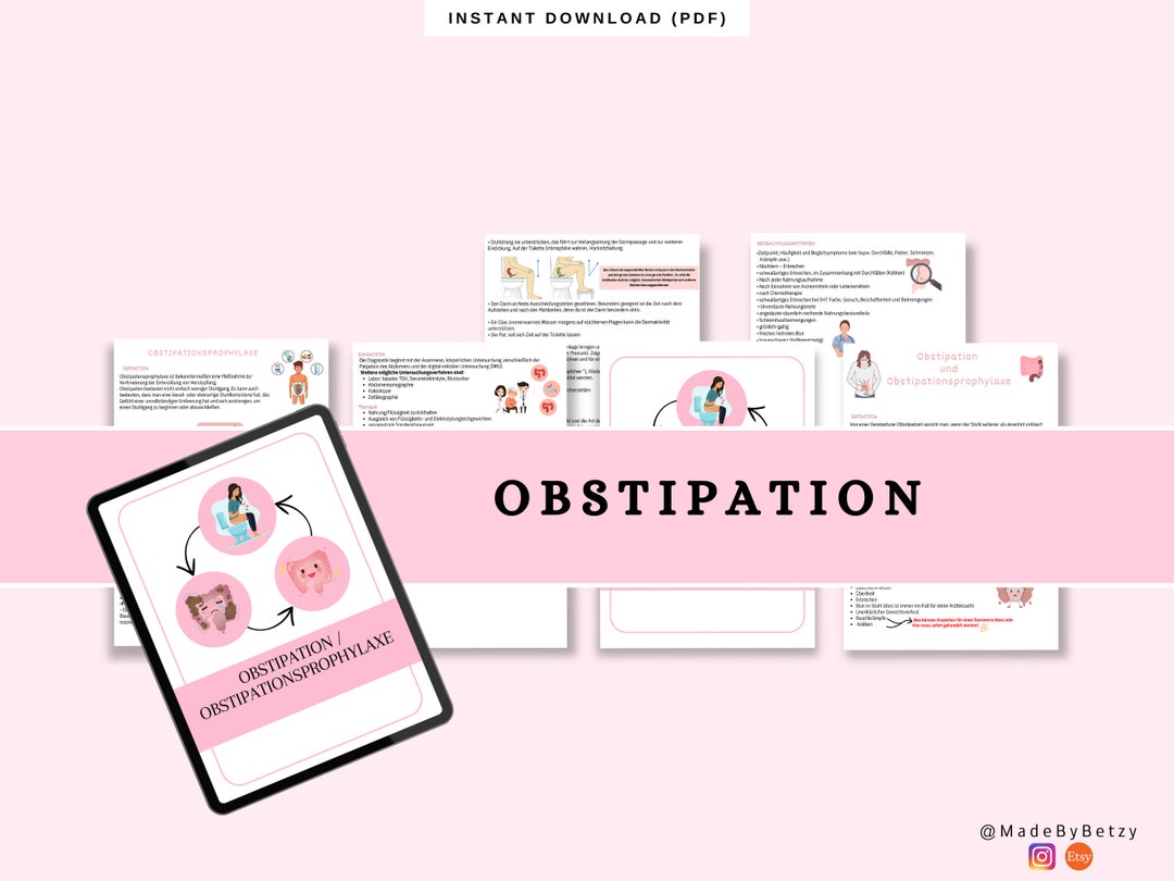 Obstipation Lernzettel Pflegeausbildung Zusammenfassung - Etsy
