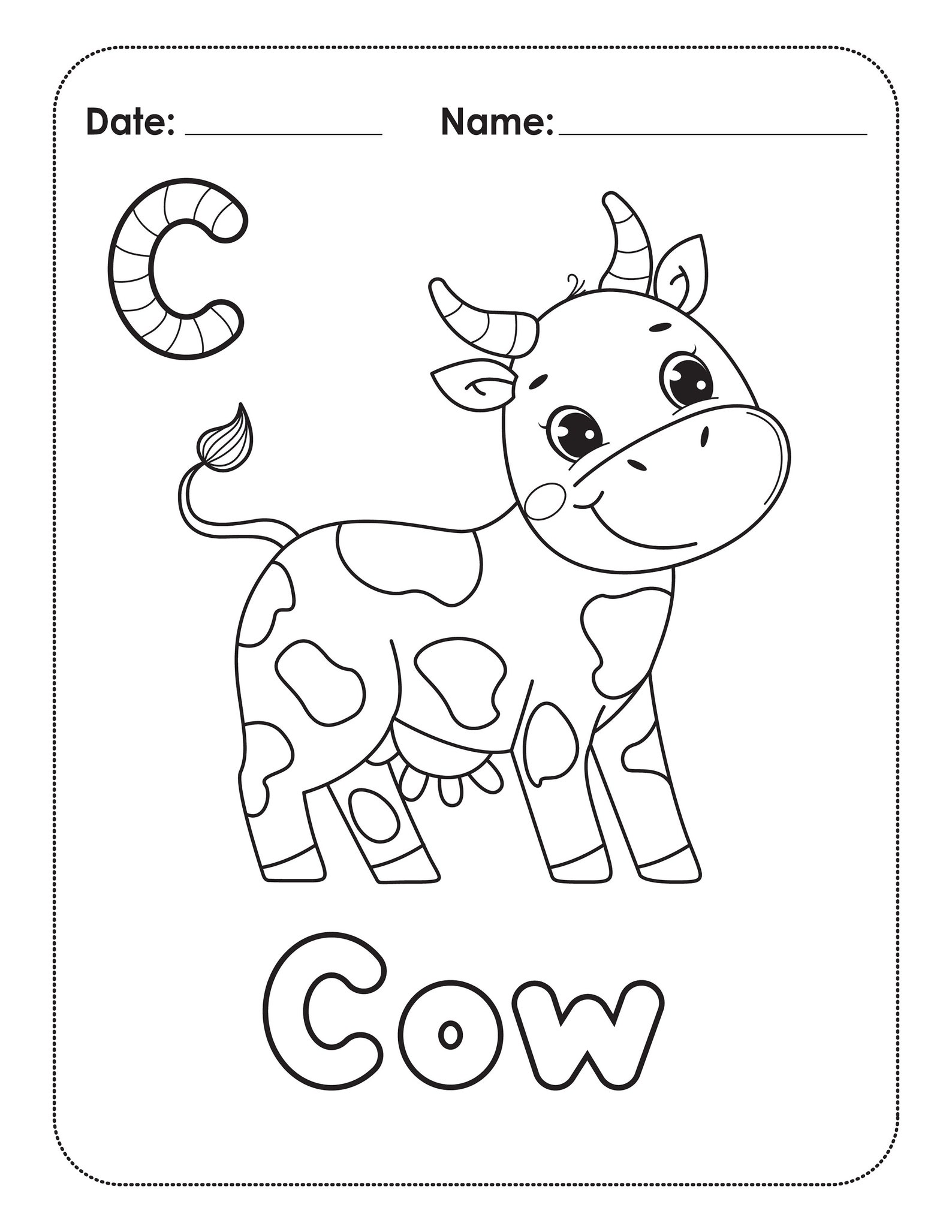 ABC Animals Coloring Pages 26 Alphabet Animal Pages PDF - Etsy
