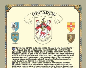 Mccarty Crest - Etsy UK