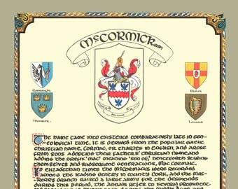 Mccormick Coat of Arms - Etsy