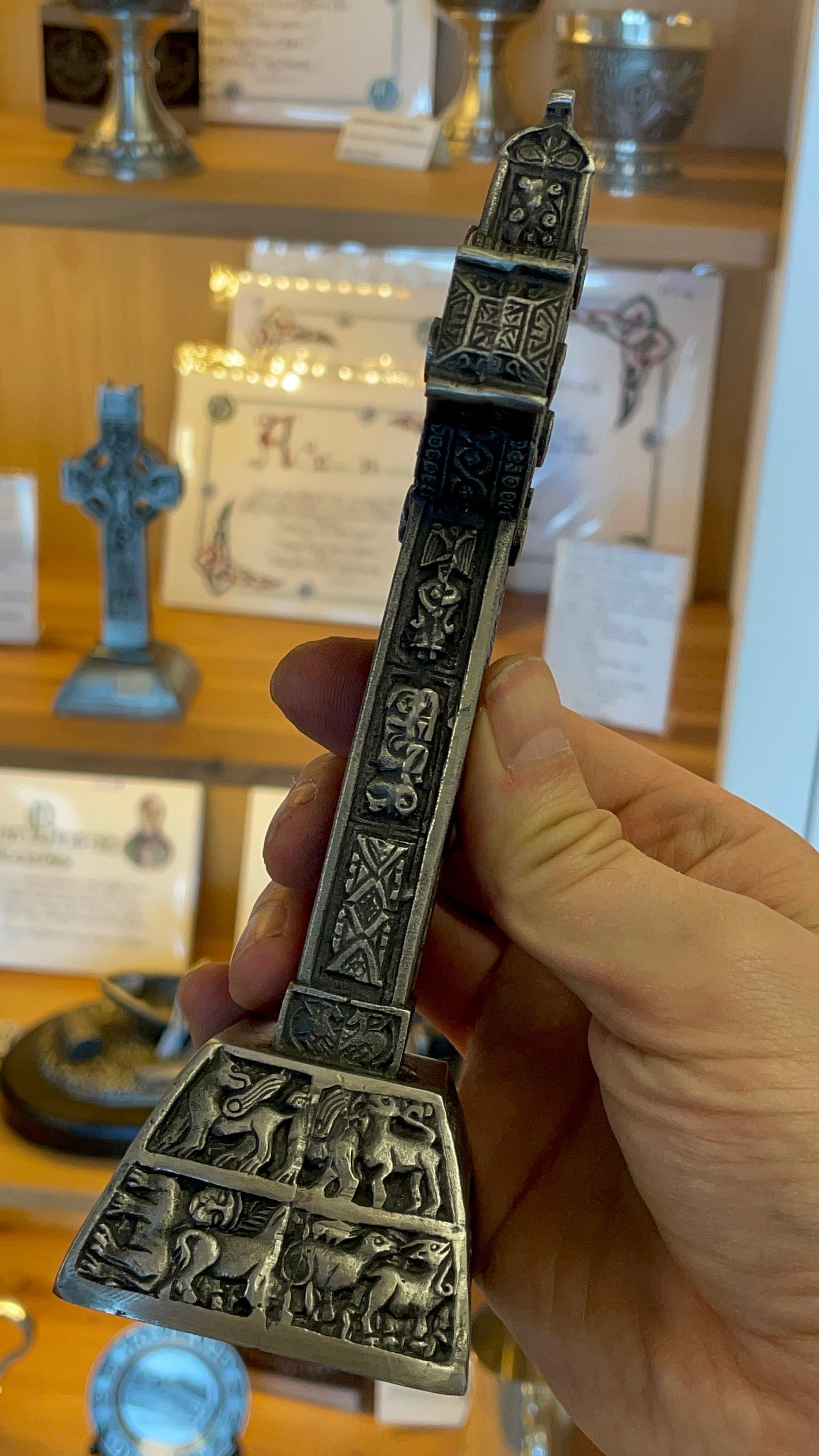 Clonmacnoise Cross, Standing Cross, Cross Ornament, Irish Celtic Cross ...