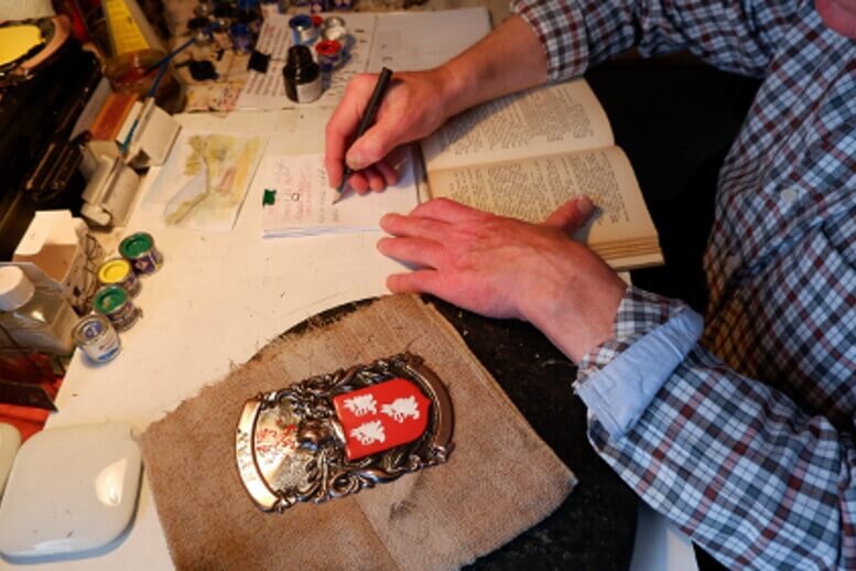 Handmade Coat of Arms Shield Wedding Gift - Etsy