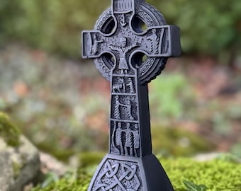 Clonmacnoise Cross Celtic Cross Concrete Garden Statue Religious Cement ...
