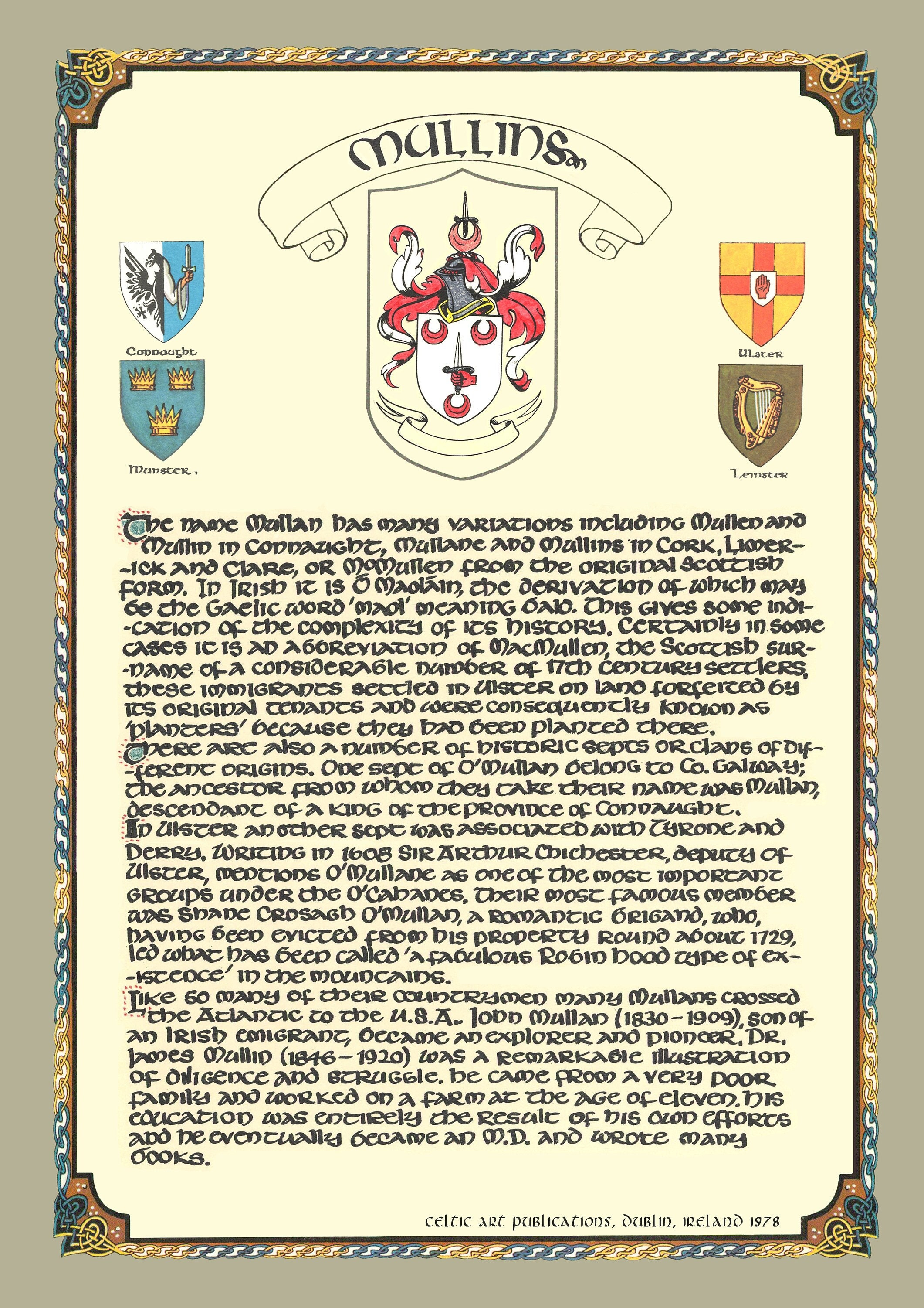 Mcmullen Coat Of Arms