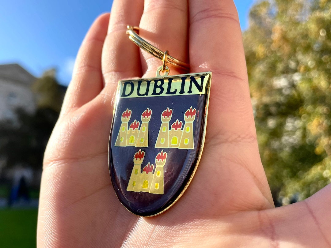 Dublin Coat of Arms Keyring Keychain - Etsy