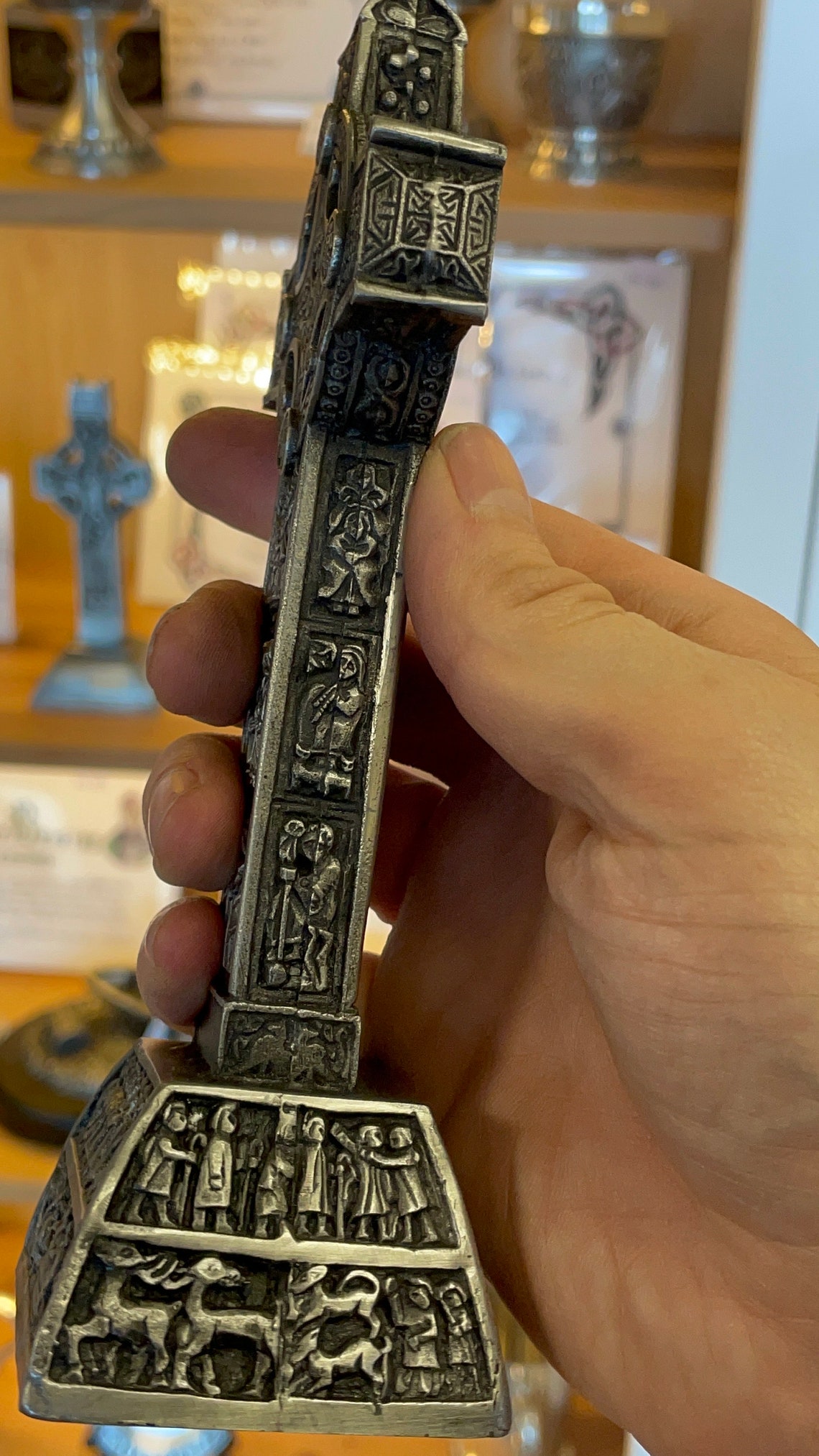 Clonmacnoise Cross, Standing Cross, Cross Ornament, Irish Celtic Cross ...